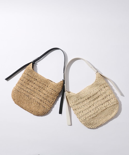 un dix cors（アンディコール）の「【cache cache(カシュカシュ)】フリーハンドル柄編トート（かごバッグ）」 - WEAR