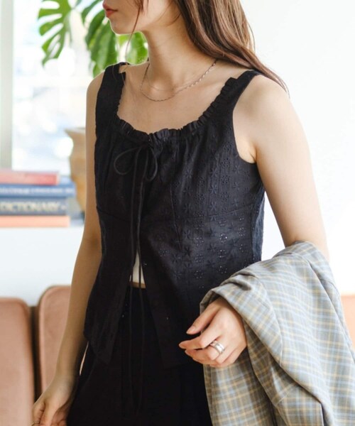 Kastane（カスタネ）の「【SETUP対応】コットンレースビスチェ（）」 - WEAR