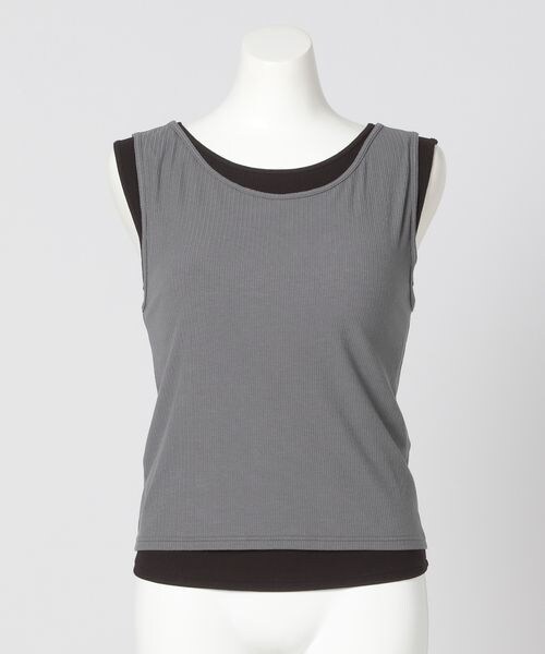 BAYFLOW（ベイフロー）の「カップ付きレイヤードタンク／NEW BASIC series 25SS（）」 - WEAR