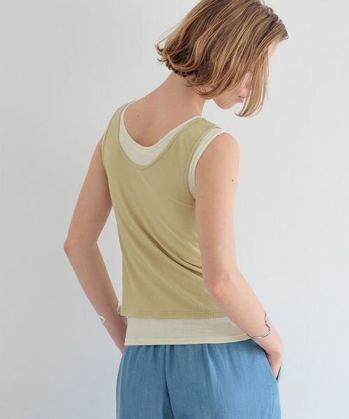 BAYFLOW（ベイフロー）の「カップ付きレイヤードタンク／NEW BASIC series 25SS（）」 - WEAR