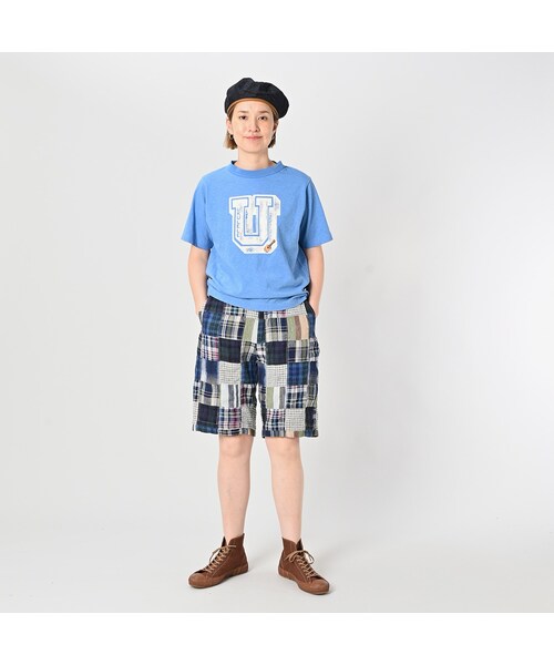 45R（フォーティファイブアール）の「葉山ものがたり イニシャルウクレレちゃんベタッチプリントの908Tシャツ（）」 - WEAR