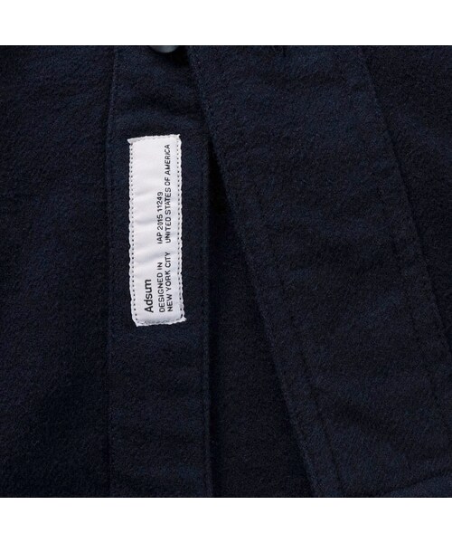 Adsum（アドサム）の「BIG POCKET WORK SHIRT - NAVY - THE GREAT DIVIDE（）」 - WEAR