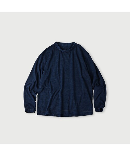 45R（フォーティファイブアール）の「天竺の908長袖オーシャンTシャツ（インディゴ）（）」 - WEAR