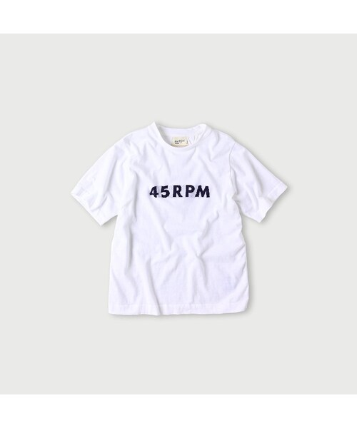 45R（フォーティファイブアール）の「ジャガードロゴの908ニットソーTシャツ（）」 - WEAR