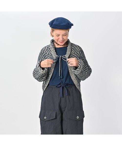 45R（フォーティファイブアール）の「ハンドニットのボレロ（インディゴ）（）」 - WEAR