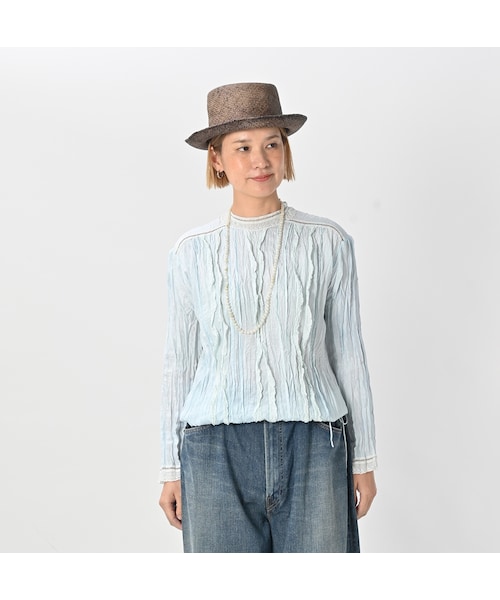 45R（フォーティファイブアール）の「インドシルクのレースブラウス（）」 - WEAR