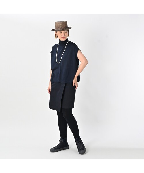 45R（フォーティファイブアール）の「ホール超ガーゼのMタートル（インディゴ）（）」 - WEAR