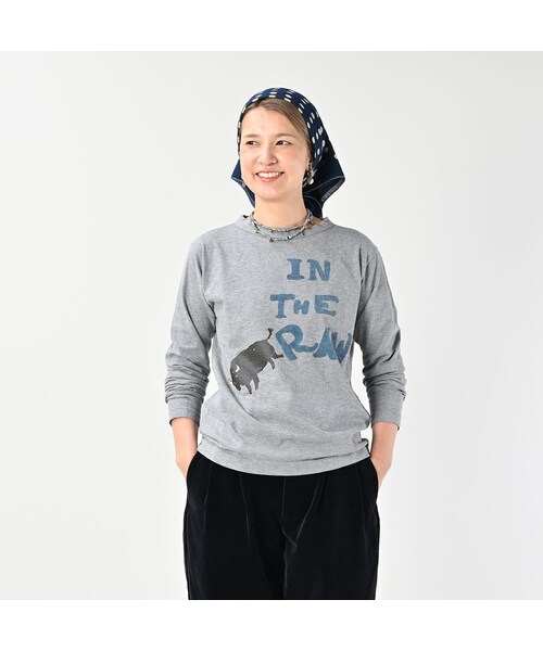 45R（フォーティファイブアール）の「IN THE RAWベタッチプリントの908Tシャツ（トップ）（）」 - WEAR