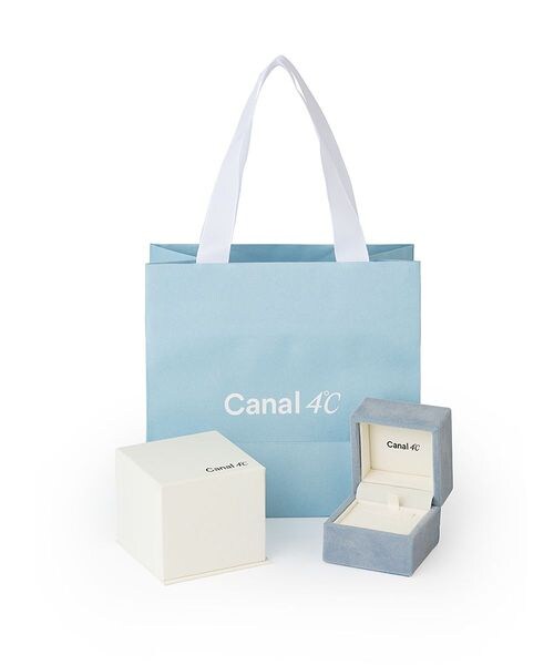 Canal 4℃（カナルヨンドシー）の「K10ホワイトゴールド ピアス 152526253201（）」 - WEAR