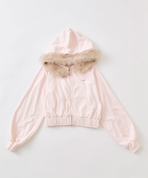 OLIVE des OLIVE（オリーブデオリーブ）の「ピグメントファー付きパーカー（）」 - WEAR