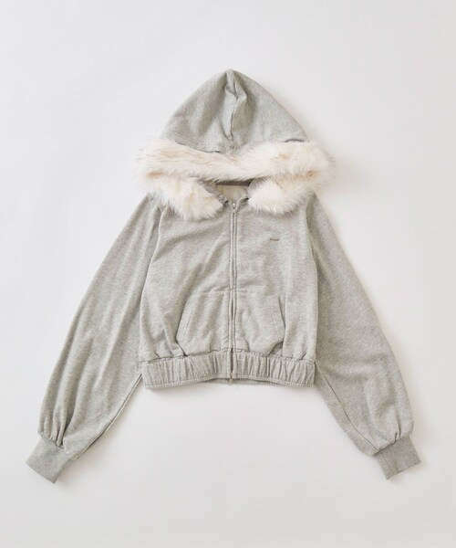 OLIVE des OLIVE（オリーブデオリーブ）の「ピグメントファー付きパーカー（）」 - WEAR
