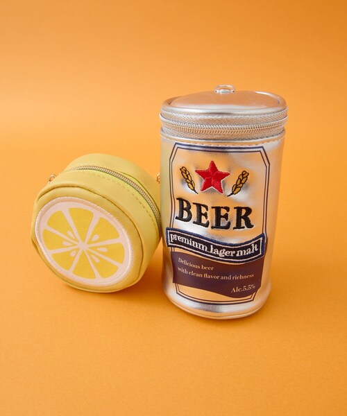 ear PAPILLONNER（イアパピヨネ）の「【yup!（ヤップ）】BEER＆LEMON/ ビール＆レモン/ポーチ＆エコバッグ（ポーチ ...