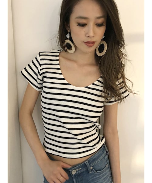 GYDA（ジェイダ）の「2WAY バインダーT/S（Tシャツ/カットソー）」 - WEAR