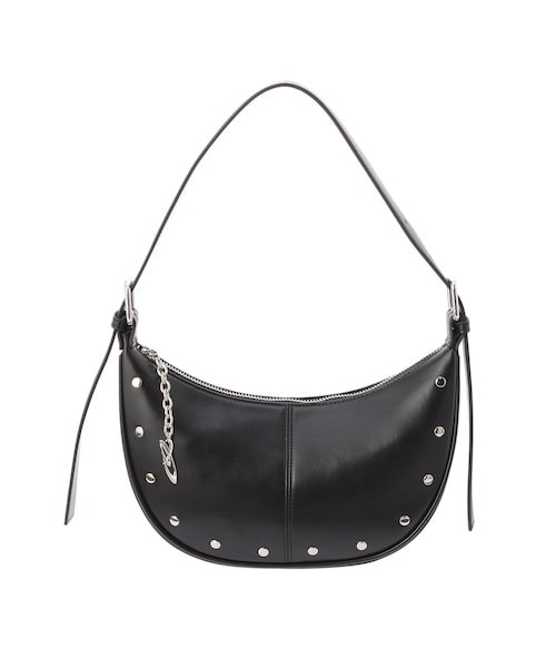 EMODA（エモダ）の「STUDS SHOULDER CHARM BAG（ハンドバッグ）」 - WEAR