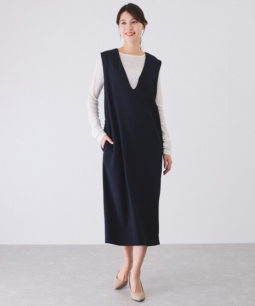 Jayro（ジャイロ）の「フロントVあきジャンパースカート（ジャンパースカート）」 - WEAR