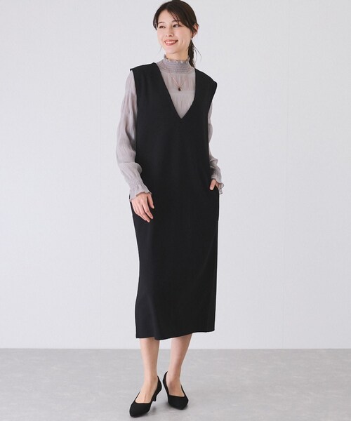 Jayro（ジャイロ）の「フロントVあきジャンパースカート（ジャンパースカート）」 - WEAR