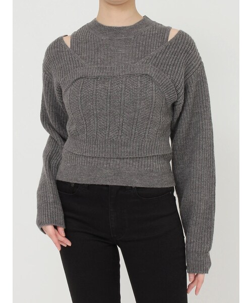 MURUA（ムルーア）の「2wayニットセットプルオーバー（ニット/セーター）」 - WEAR