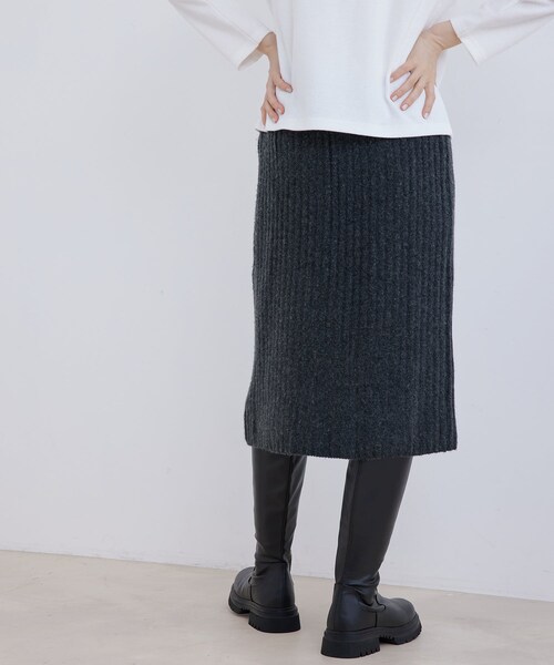 Jayro（ジャイロ）の「ウール混ニットスカート（スカート）」 - WEAR
