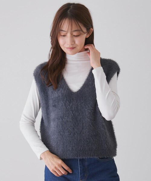 Jayro（ジャイロ）の「シャギーニットベスト（ベスト）」 - WEAR