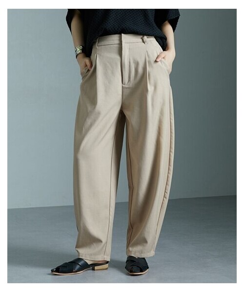 nissen（ニッセン）の「【接触冷感】ゆったりサイズコクーンパンツ [Soiunique]（）」 - WEAR