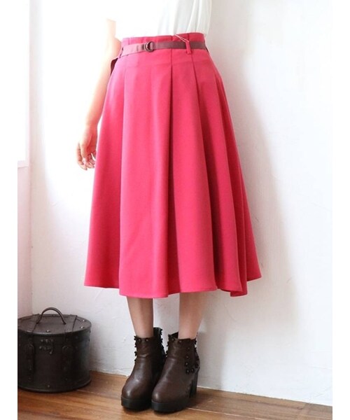 dazzlin（ダズリン）の「【sw】無地ミモレ丈スカート（スカート）」 - WEAR