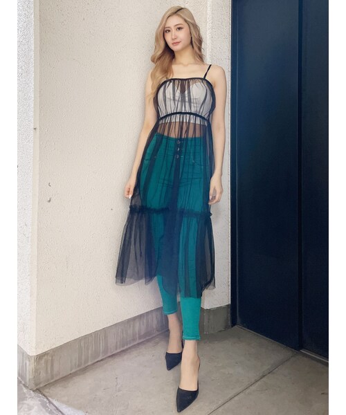 GYDA（ジェイダ）の「SHEERキャミOP（ワンピース）」 - WEAR