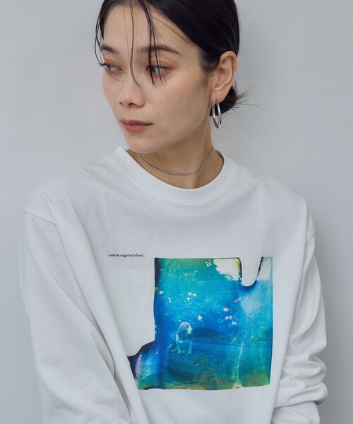 ADAM ET ROPE'（アダムエロペ）の「【Annie Spratt by SALON】フォトロングスリーブTシャツ（Tシャツ/カットソー ...