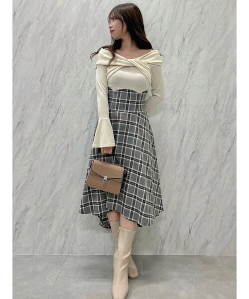 dazzlin（ダズリン）の「ツイストクロスドッキングワンピース（ワンピース）」 - WEAR