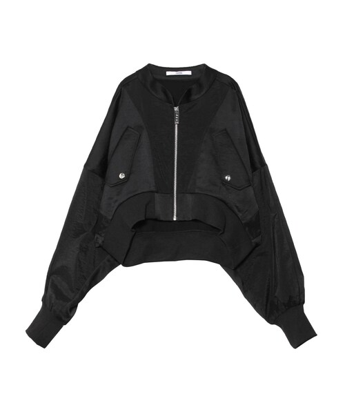 UN3D.（アンスリード）の「SHEER COMBI SATIN BZ（ブルゾン）」 - WEAR