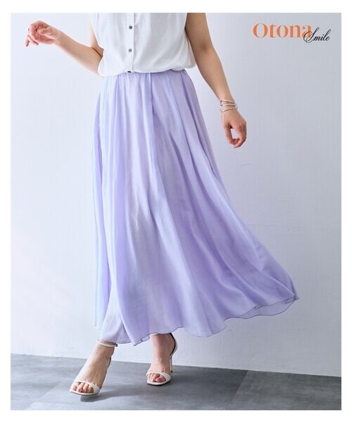 nissen（ニッセン）の「ボリュームマキシフレアスカート【OtonaSMILE】（）」 - WEAR