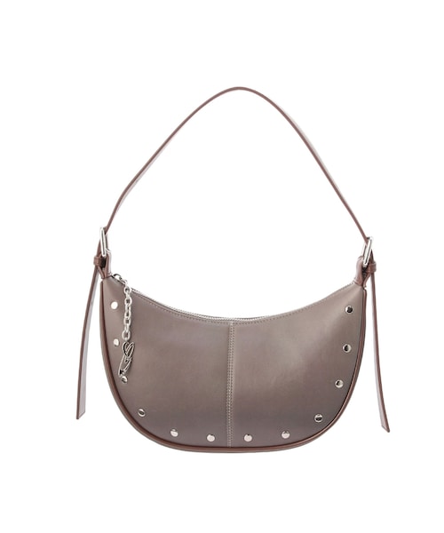 EMODA（エモダ）の「STUDS SHOULDER CHARM BAG（ハンドバッグ）」 - WEAR