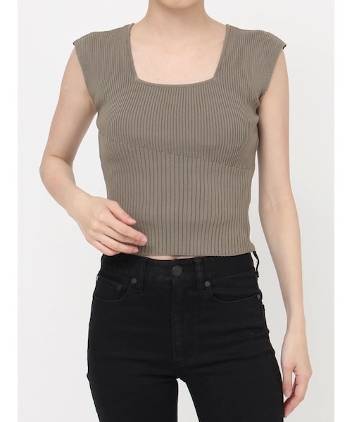 MURUA（ムルーア）の「2wayフレンチスリーブニット（ニット/セーター）」 - WEAR