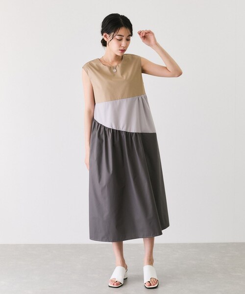 Jayro（ジャイロ）の「配色ノースリーブワンピース（ワンピース）」 - WEAR