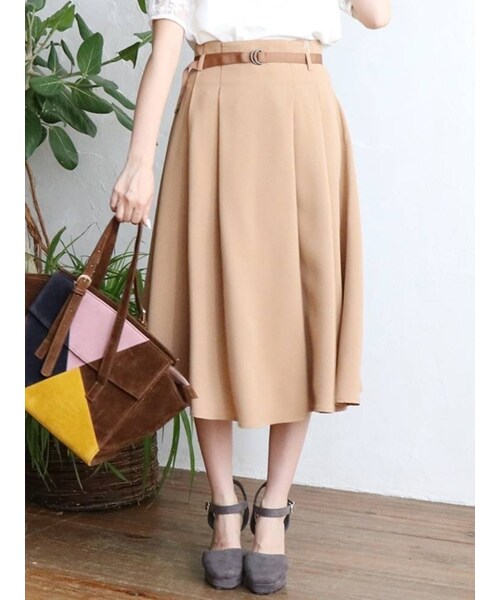 dazzlin（ダズリン）の「【sw】無地ミモレ丈スカート（スカート）」 - WEAR