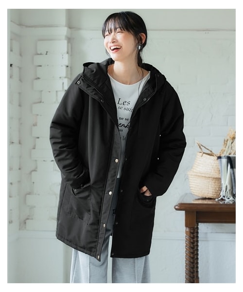 nissen（ニッセン）の「多ポケット中わたマウンテンパーカーコート