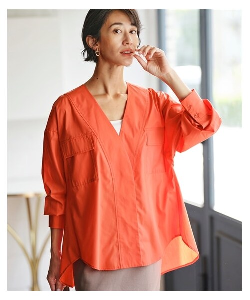 nissen（ニッセン）の「Vネックビッグブラウス【OtonaSMILE】（シャツ/ブラウス）」 - WEAR