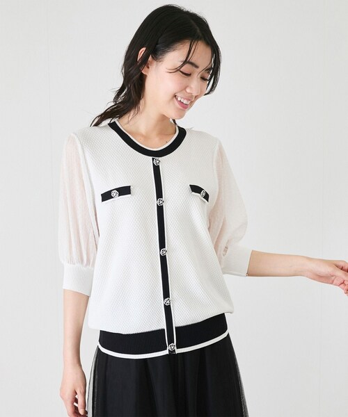 Jayro（ジャイロ）の「カメリアボタン配色プルオーバー（ニット/セーター）」 - WEAR