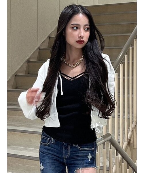 GYDA（ジェイダ）の「BASICショートパーカー（パーカー）」 - WEAR