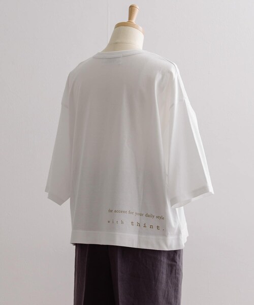 URBAN RESEARCH DOORS（アーバンリサーチドアーズ）の「thint バックヘムプリントTシャツ∴（Tシャツ/カットソー ...
