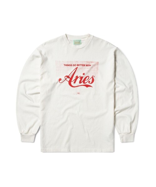bonjour records（ボンジュールレコーズ）の「ARIES/アリーズ Faded Cola LS Tee（Tシャツ/カットソー）」 - WEAR