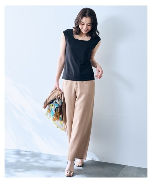 nissen（ニッセン）の「フレンチスリーブ スクエアネックカットソートップス【OtonaSMILE】（Tシャツ/カットソー）」 - WEAR