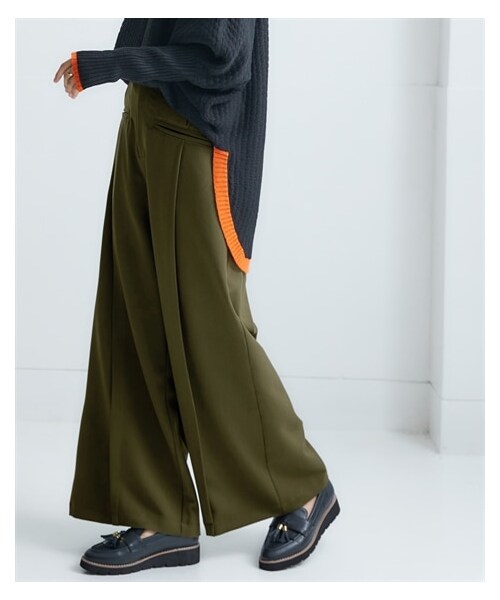 nissen（ニッセン）の「センタープレス超ワイドパンツ[Soiunique]（）」 - WEAR