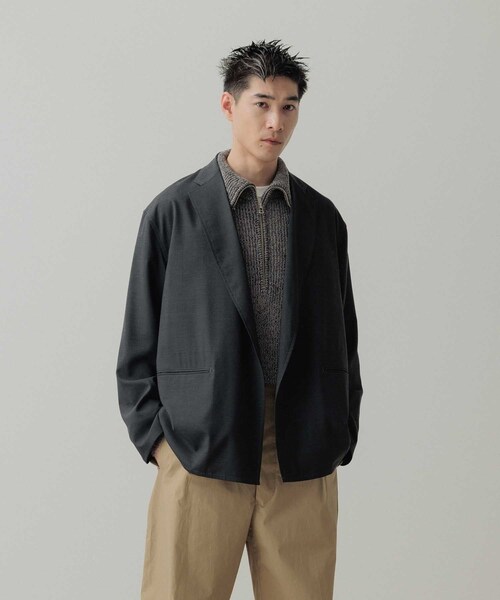 ADAM ET ROPE'（アダムエロペ）の「《別注》【blurhms / ブラームス】Wool Voile Cardigan Jacket（テーラードジャケット）」 - WEAR