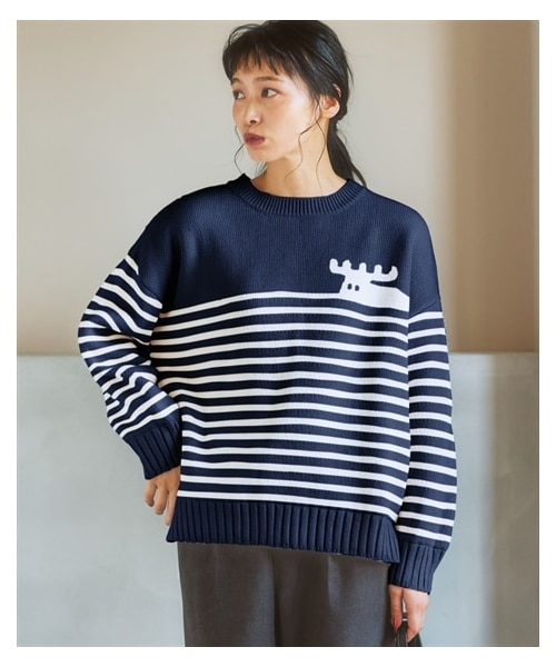 nissen（ニッセン）の「moz（モズ）ボーダーニット（ニット/セーター）」 - WEAR