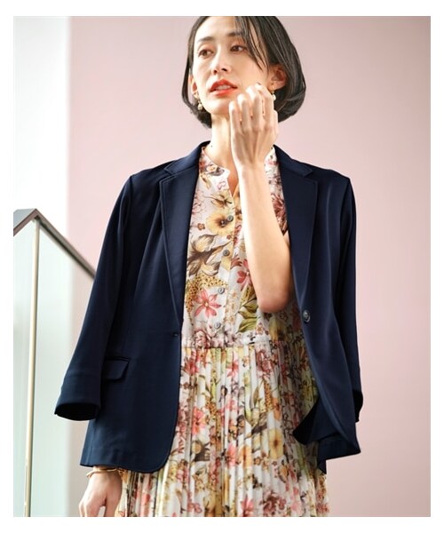 nissen（ニッセン）の「カットソーテーラードジャケット【OtonaSMILE】（テーラードジャケット）」 - WEAR